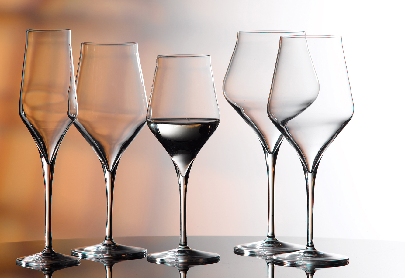 Crystal stemware makes an elegant statement
