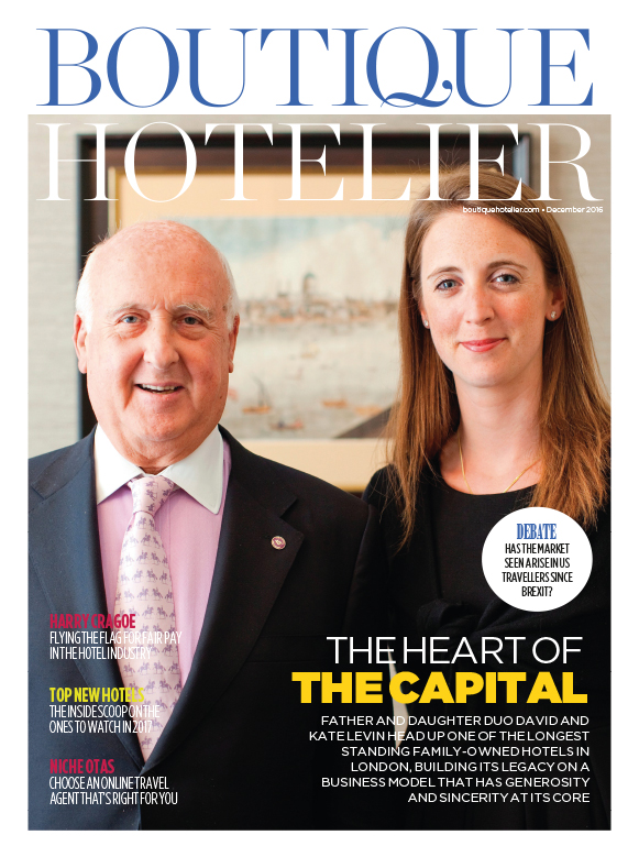 Kate and David Levin steal the show for Boutique Hotelier’s December issue