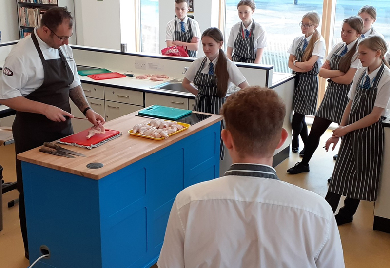 Hotel chef encourages next generation of culinary talent at school ...