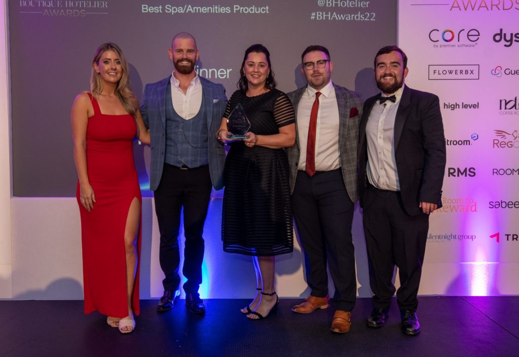 Best Spa/Amenities Product winner Boutique Hotelier Awards
