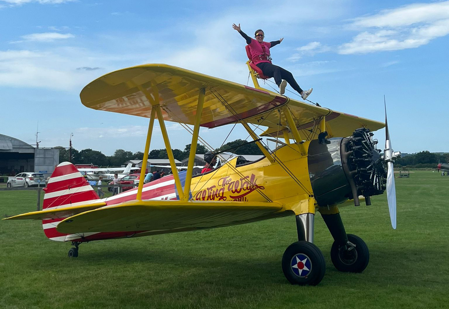 The Lansdowne Hotel's owner enjoys 'wing walk' for charity