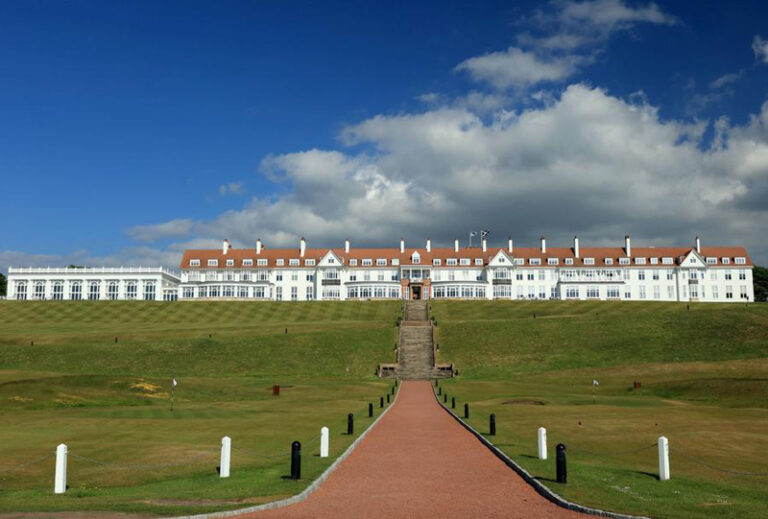 Trump Turnberry golf course vandalised by pro-Palestine protesters